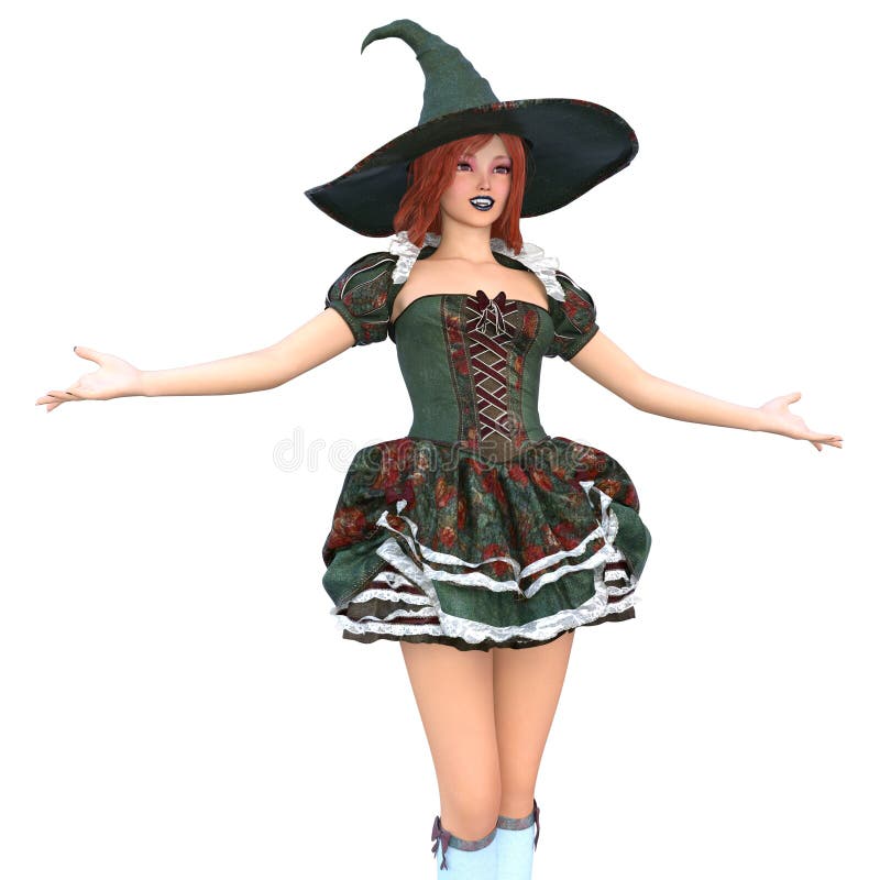 Witch stock illustration. Illustration of body, costume - 60880958