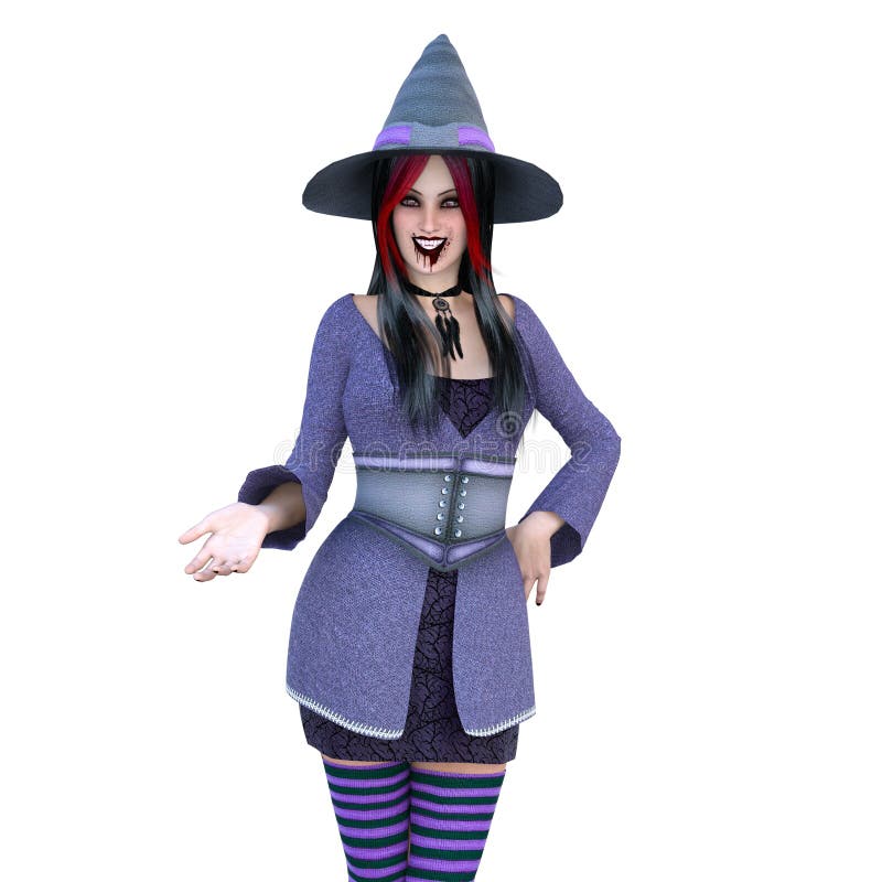 Witch stock illustration. Illustration of pose, play - 60884419