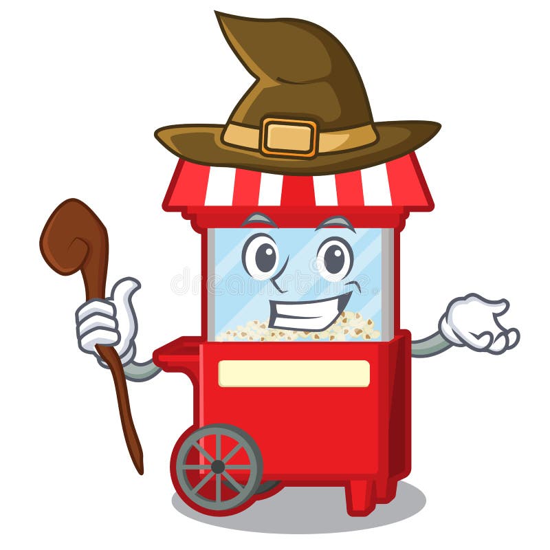 Witch Popcorn Machine Stock Illustrations – 5 Witch Popcorn Machine ...