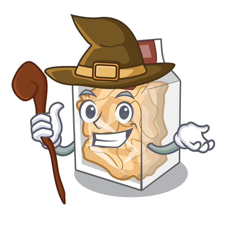 Witch Pork Rinds in the Mascot Shape Stock Vector - Illustration of ...