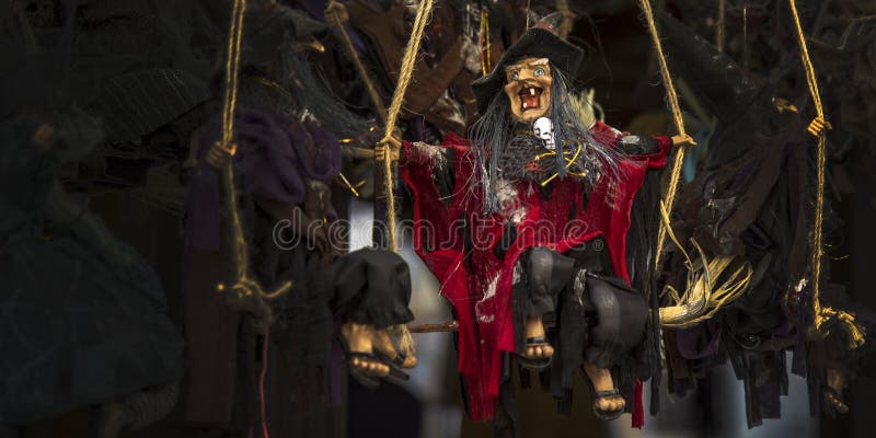 Witch Puppet, Close Up Photo Stock Photo - Image of detail, magic: 70504066