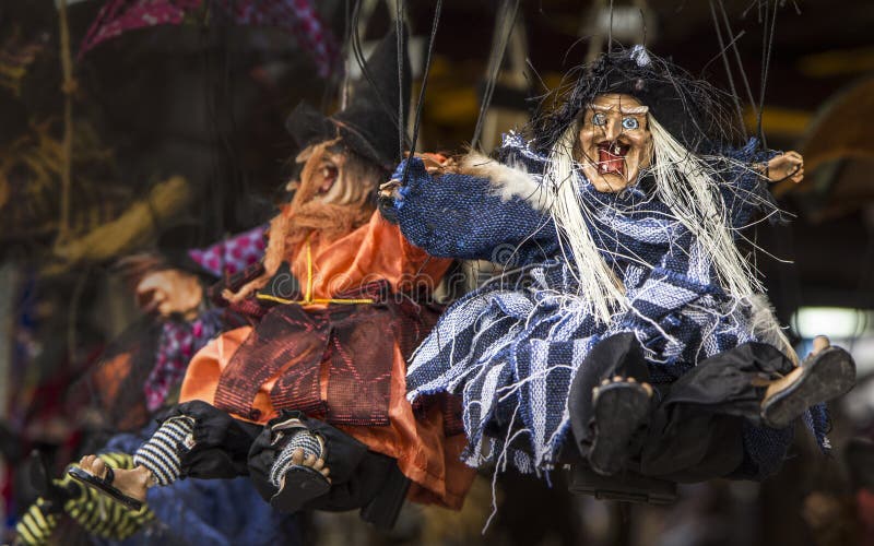 Witch Puppet, Close Up Photo Stock Photo - Image of detail, magic: 70504066