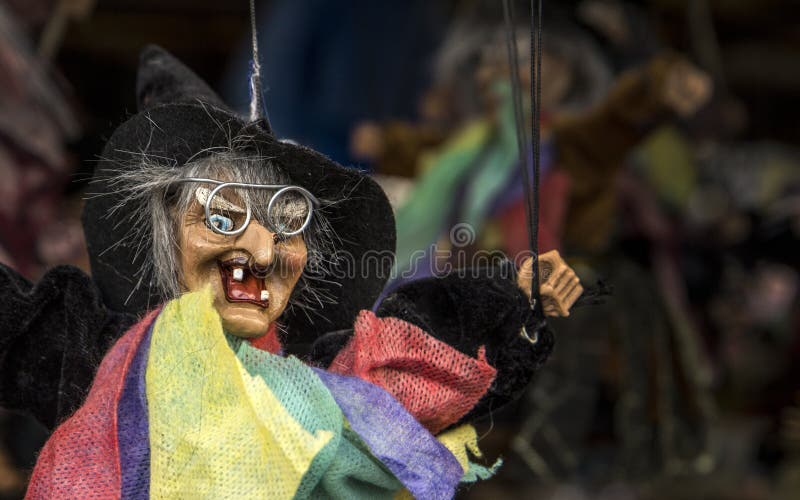 Witch puppet stock photo. Image of enchantress, puppet - 998040