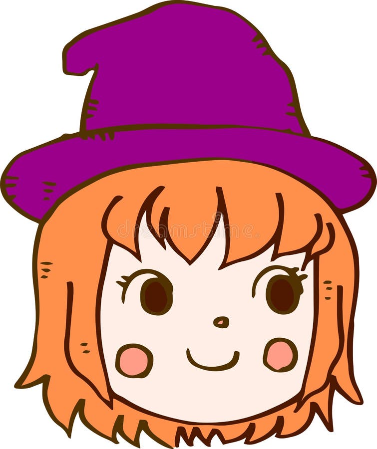 Witch`s face stock vector. Illustration of face, character - 198384891