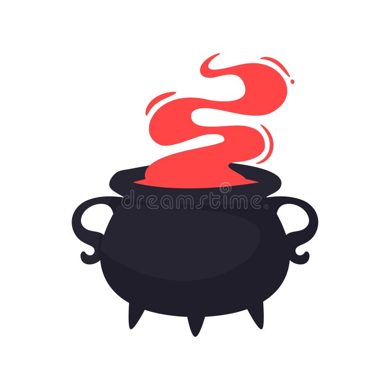 Witch S Poison Cauldron. Scary Devil S Cauldron Halloween Decoration ...