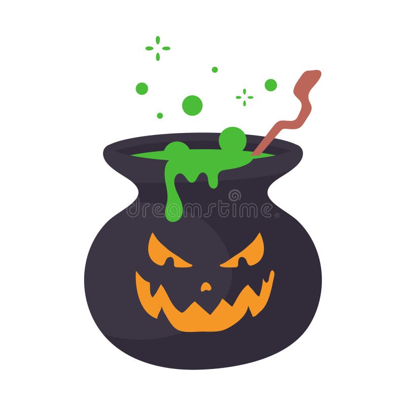 Witch S Poison Cauldron. Scary Devil S Cauldron Halloween Decoration ...