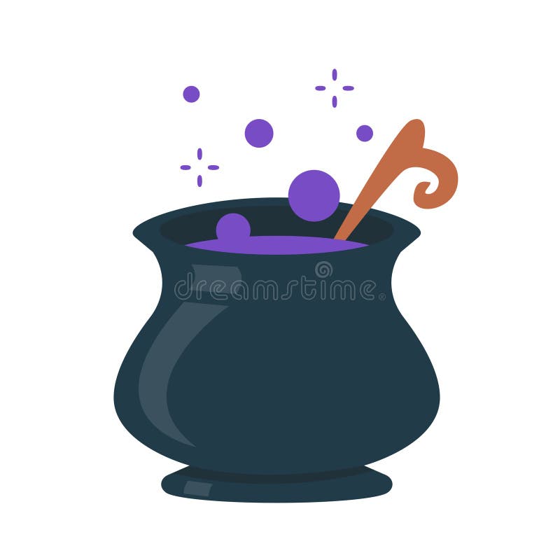 Witch S Poison Cauldron. Scary Devil S Cauldron Halloween Decoration ...