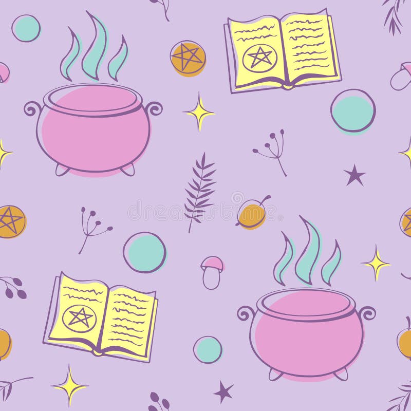 A Witch S Potion. Ingredients for Making a Magical Brew. Cute Light ...