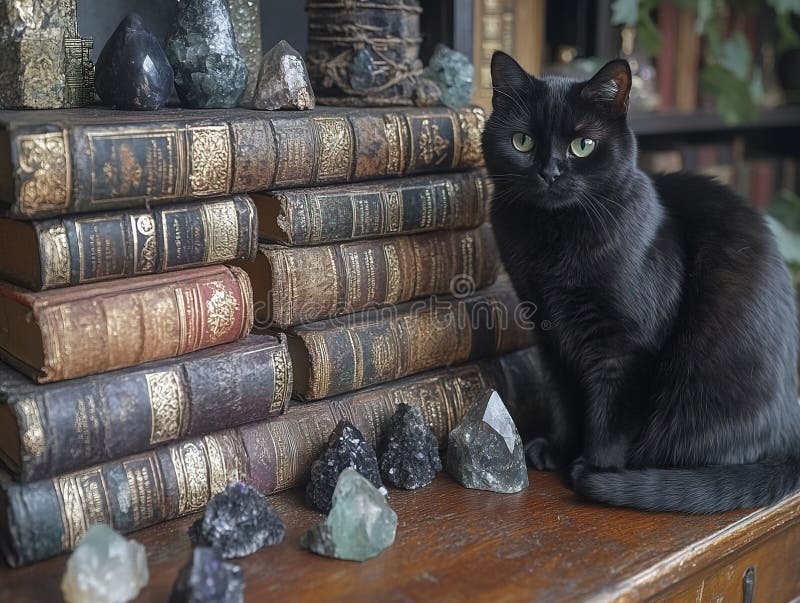 Witch S Workspace Podium a Podium. on a Modern Witch S Desk, Surrounded ...