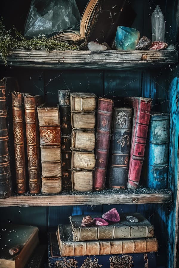 Witch Spell Books. AI Generated. Stock Illustration - Illustration of ...