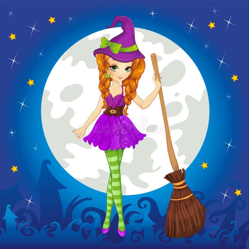 Standing Witch Stock Illustrations – 3,951 Standing Witch Stock ...