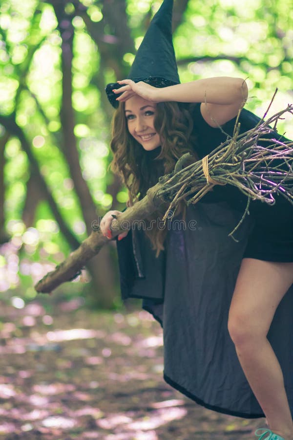 A Witch Student Is Preparing Stock Photo - Image of october, autumn ...