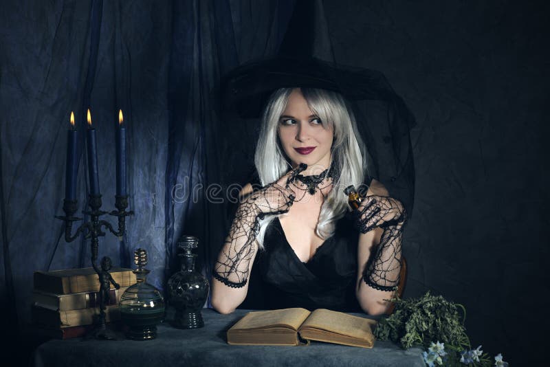 Witch at Work, Mystical Atmosphere, a Lot of Magic Items, Magic Ball ...