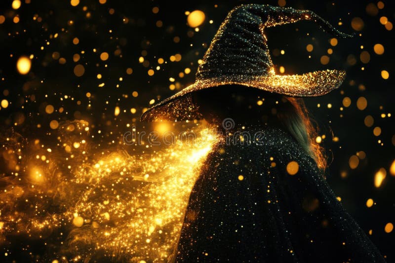 Witchcasting Spell with Night Magic Stock Photo - Image of mysterious ...