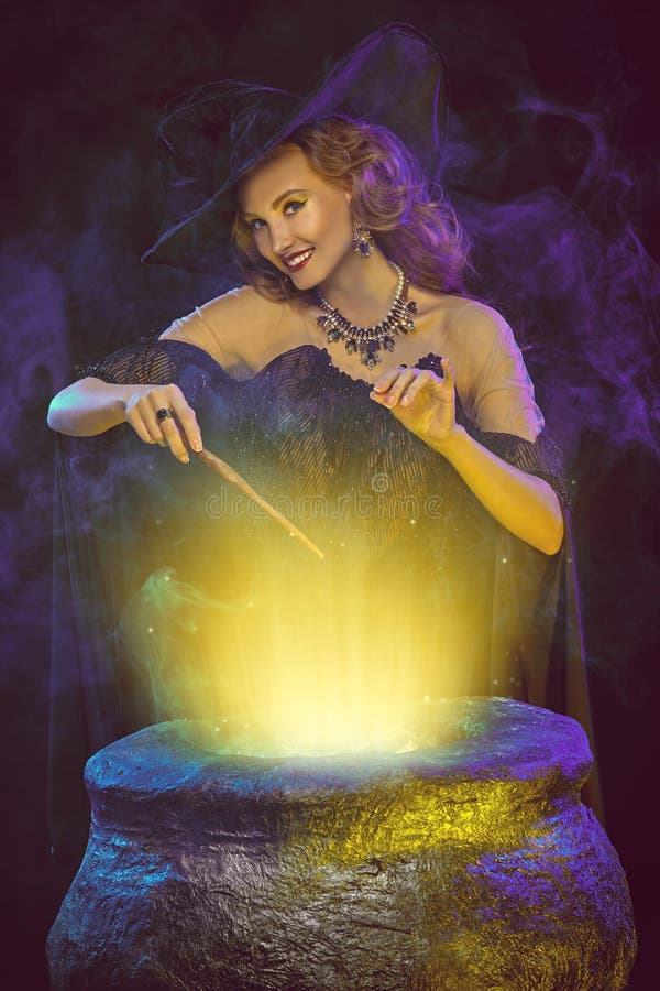 Witchcraft for halloween stock photo. Image of girl - 226910488