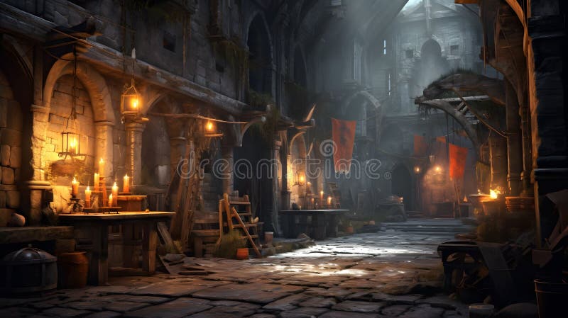 The witcher Environment stock illustration. Illustration of environment - 300099341