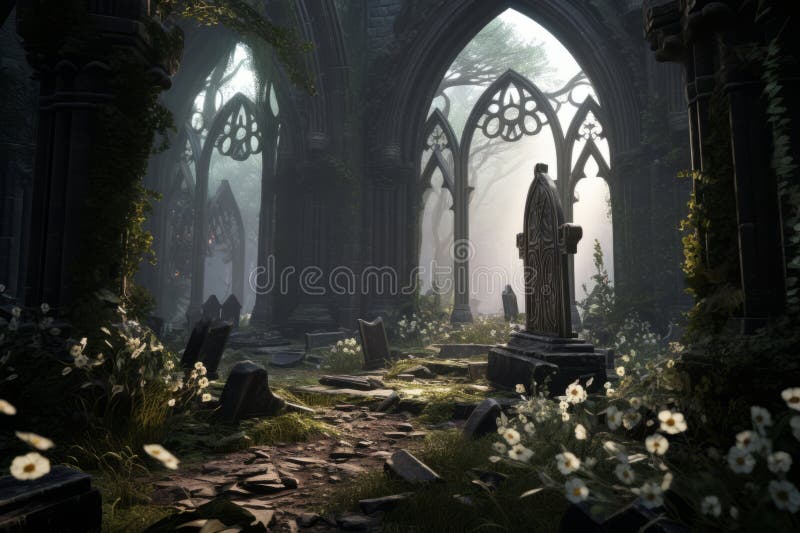 The Witcher 3 - Gothic Architecture Stock Illustration - Illustration ...