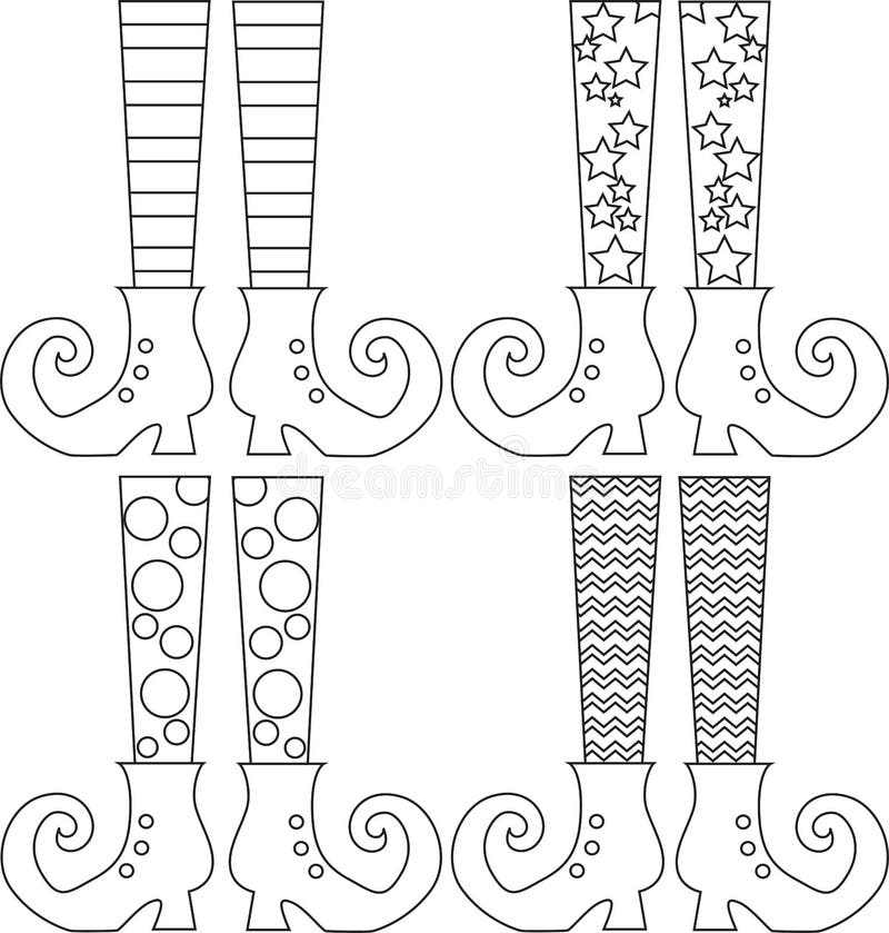 Witches boots 2d stock illustration. Illustration of greeting - 102111464