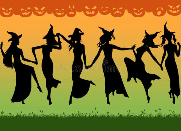 Witches dance stock illustration. Illustration of dance - 21087400
