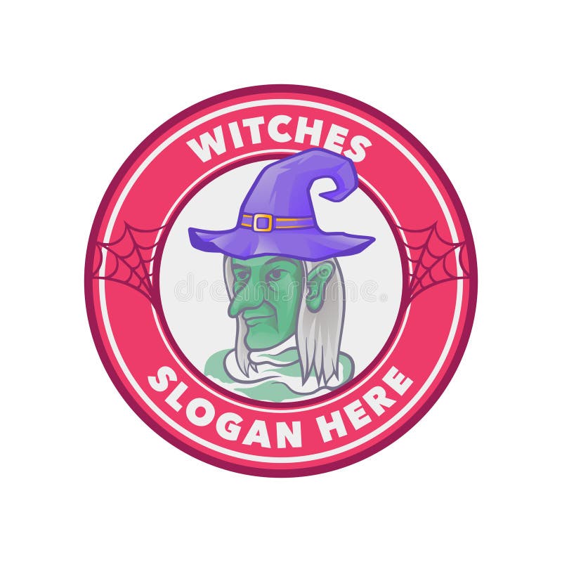 Witches logo template stock vector. Illustration of poster - 266071550