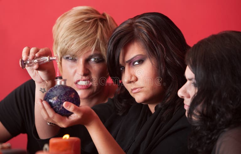 Witches Mix a Potion stock image. Image of paranormal - 20745487