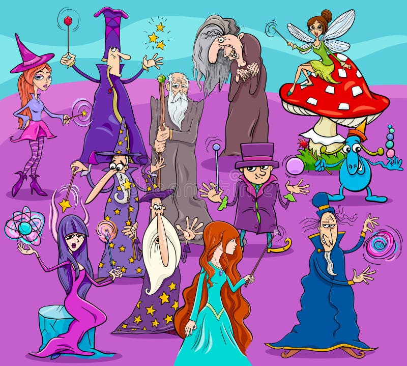 Two wizards cast spell stock illustration. Illustration of competition ... Two wizards cast spell stock illustration. Illustration of competition ...