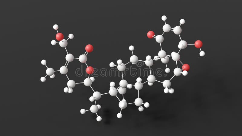 Withaferin a Molecular Structure, 3d Model Molecule, Steroidal Lactone ...