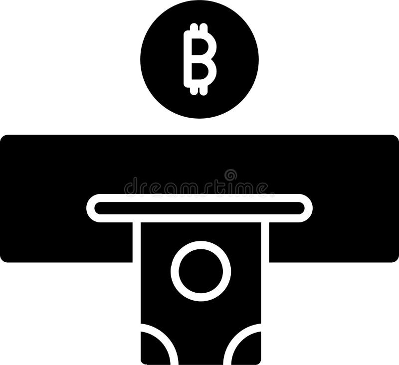 Withdraw Icon stock vector. Illustration of financial - 241086432