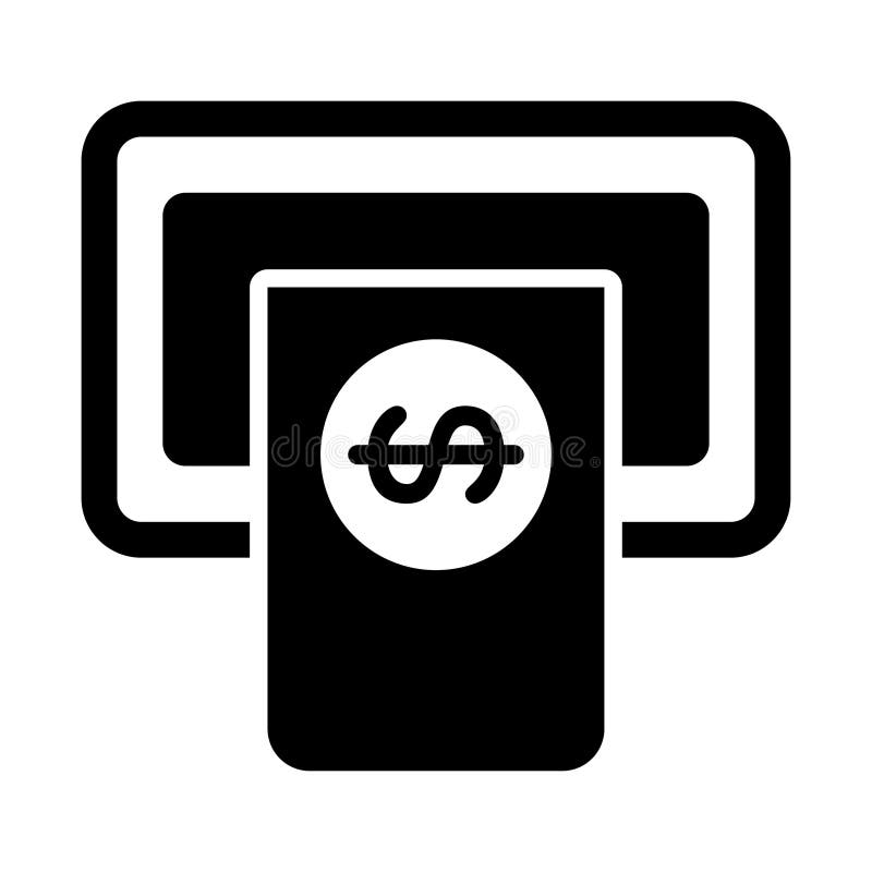 Withdraw Money Icon stock vector. Illustration of bangladesh - 291874413