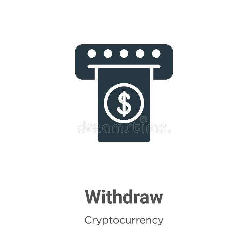 Withdraw Vector Icon on White Background. Flat Vector Withdraw Icon ...