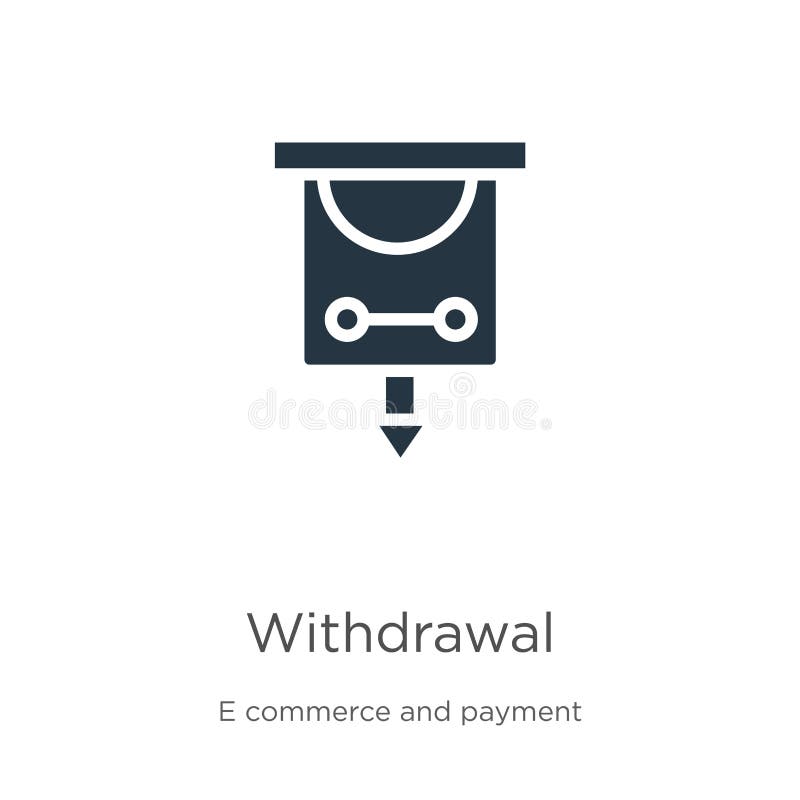 Withdrawal Icon in Trendy Design Style. Withdrawal Icon Isolated on ...