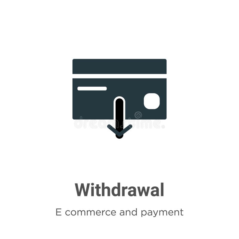 Card Withdrawal Vector Icon Sign Symbol Stock Vector - Illustration of ...