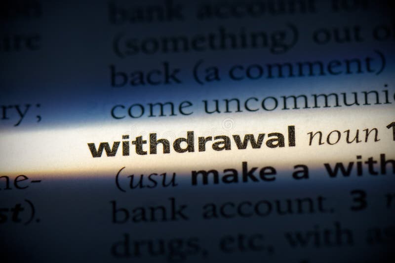 Withdrawal stock photo. Image of detail, isolated, close - 161576006
