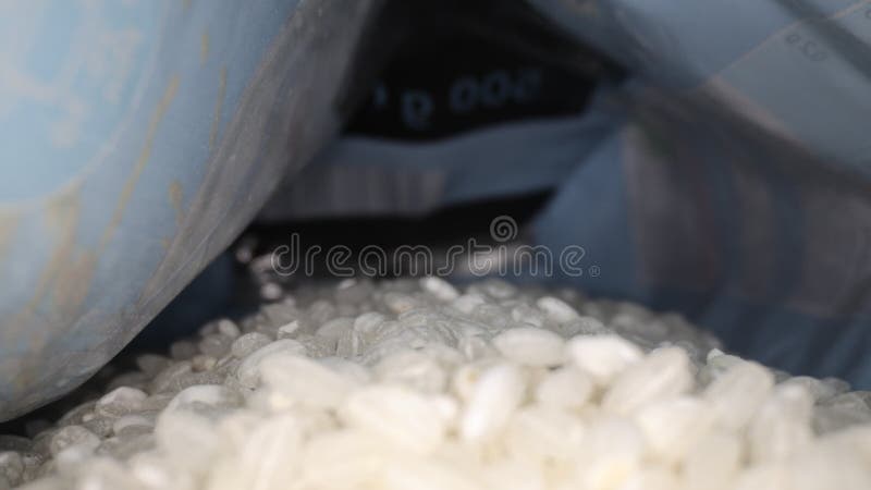 Milk grain rice in a bag stock video. Video of grains - 371270949