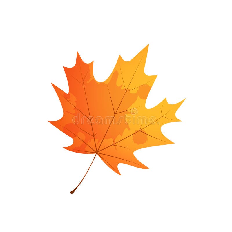 Withered Maple Leaf. Fallen Autumn Maple Leaf Icon Stock Vector ...
