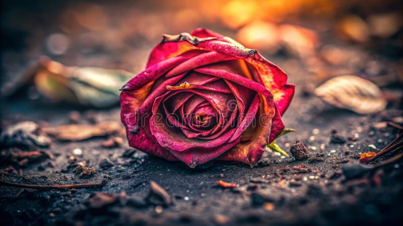 Withered Rose a Visual Representation of Heartbreak and Melancholy ...