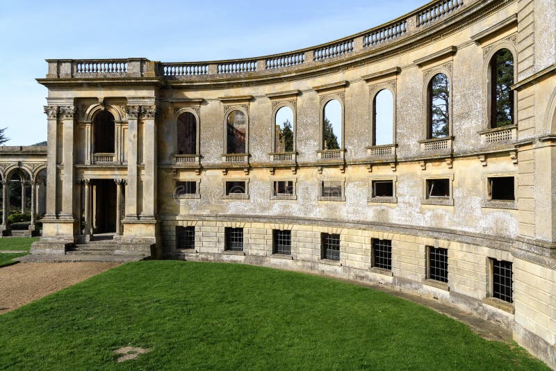 Witley Court and garden stock photo. Image of derelict - 129644426