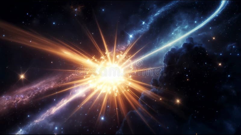 Exploring Dazzling Cosmic Collision with Light Streaks and Nebula ...