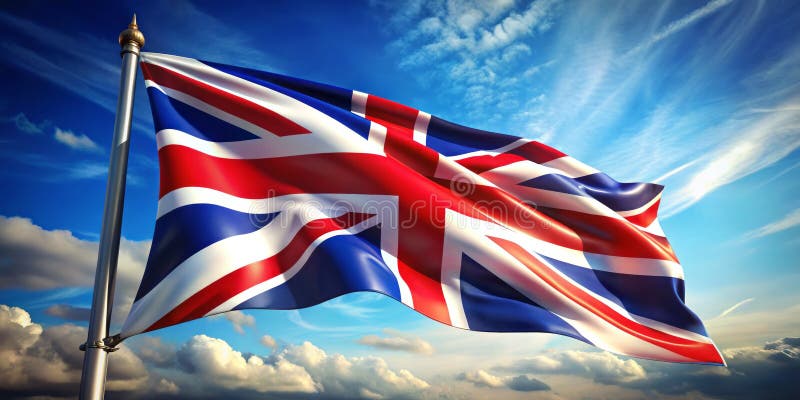 Animated British Flag a Vibrant Symbol of National Pride and Unity ...