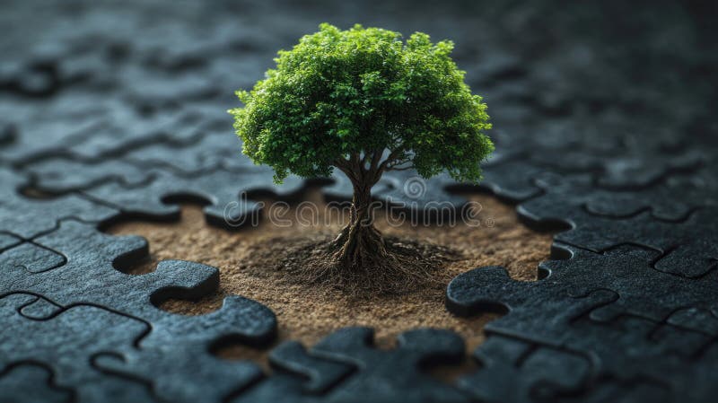 Witness the Captivating Transformation Puzzle Pieces Coalescing into a ...