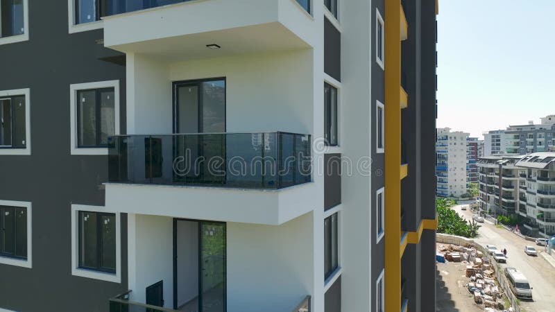 Aerial View 4K: Building Waterfront Residences - Upgrading Facades ...