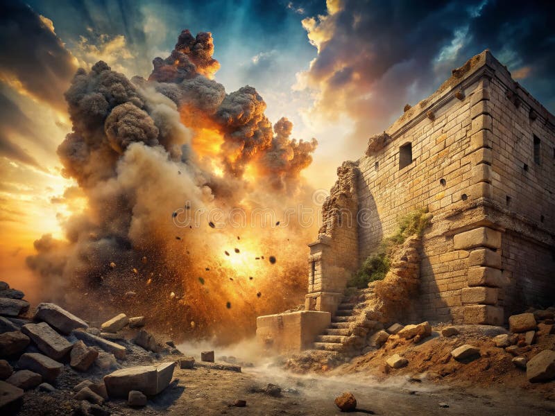 Witness the Epic Fall of Jericho a Stunning Visual Representation of ...