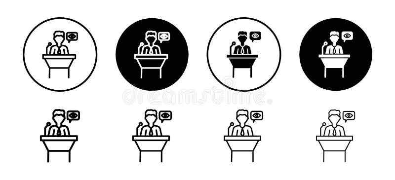 Witness Icon Vector Set Collection for Web Stock Vector - Illustration ...