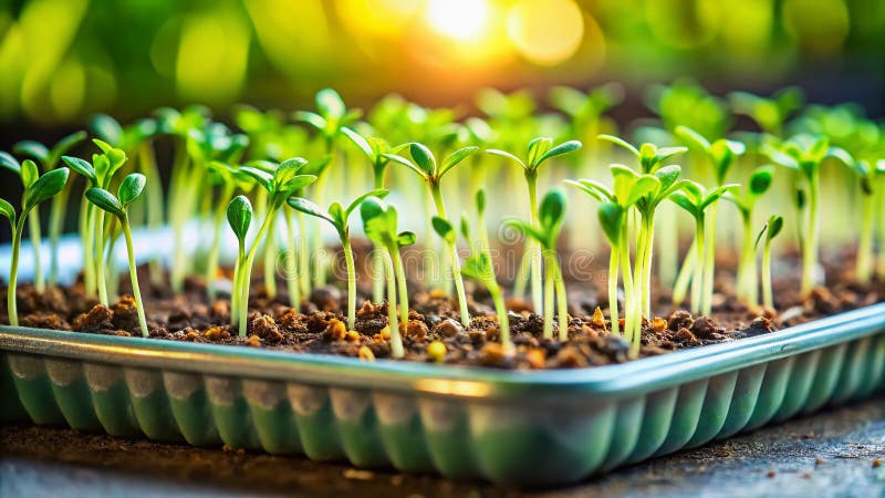 Witness the Marvel of Miniature Germination Tiny Sprouting Seeds ...