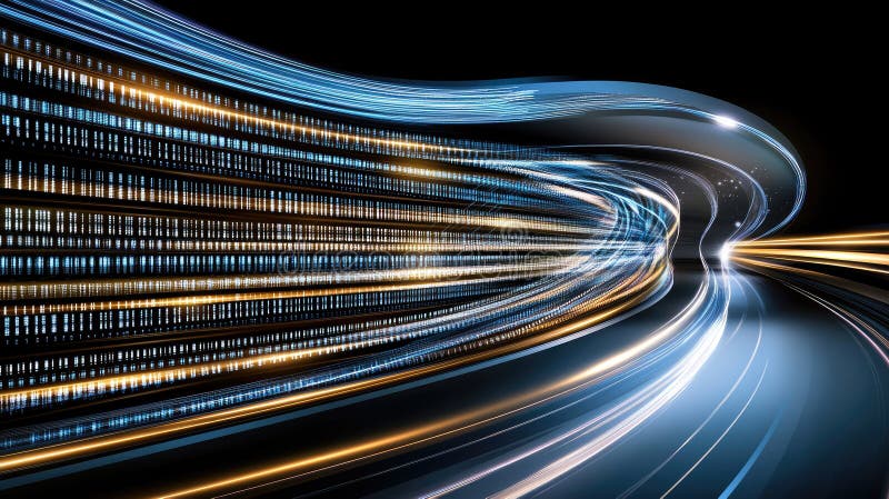 Witness a Mesmerizing Array of Blue and Green Light Rays Creating a ...