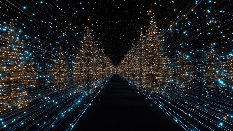 Witness a Mesmerizing Array of Blue and Green Light Rays Creating a ...