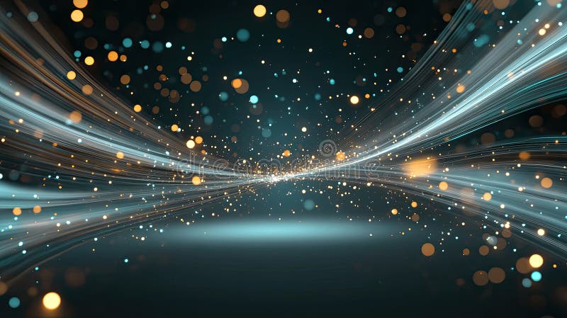 Witness a Mesmerizing Array of Blue and Green Light Rays Creating a ...