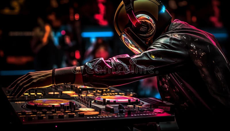 Synthetic Serenade: an AI DJ in a Leather Jacket Conjuring Eclectic ...