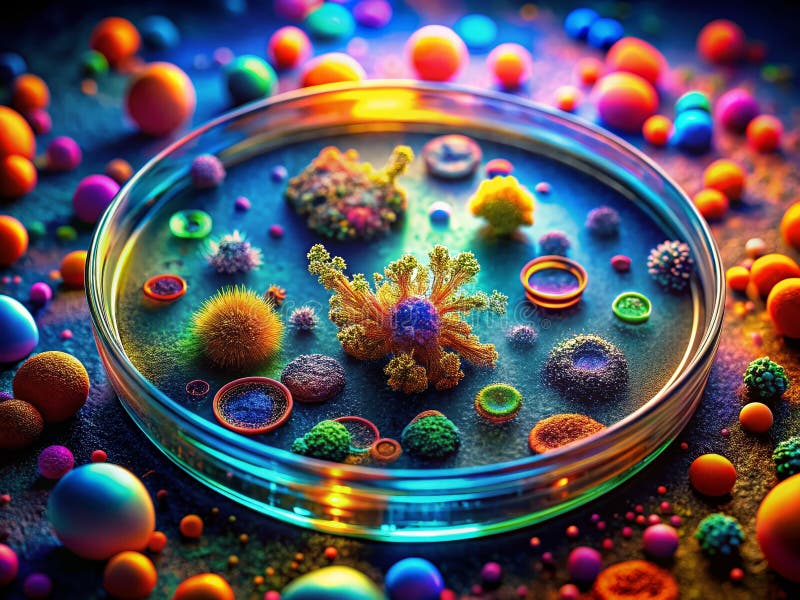 A Surreal Explosion of Microscopic Superbug Colonies in a Lab Dish ...
