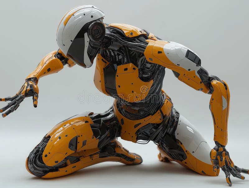 A 3D Animation of a Robot Performing a Complex Dance Routine Showcasing ...
